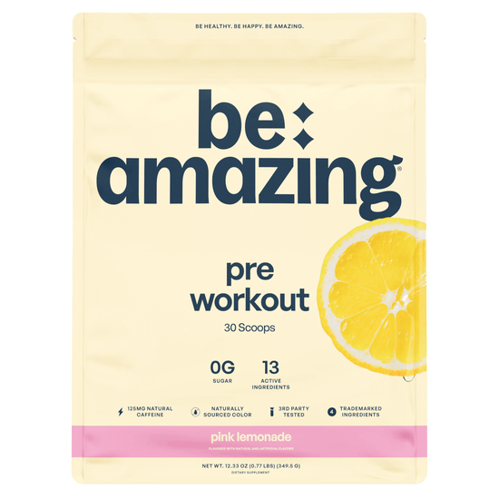 BEAM: Be Amazing Premium pre workout powder supplement improve workout