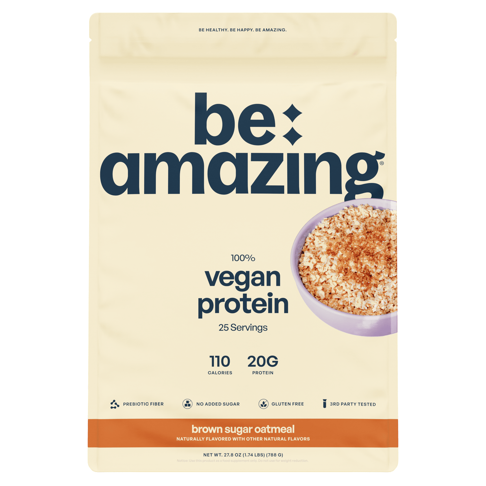 Be Amazing Premium vegan protein Powder Supplement l plant based ...
