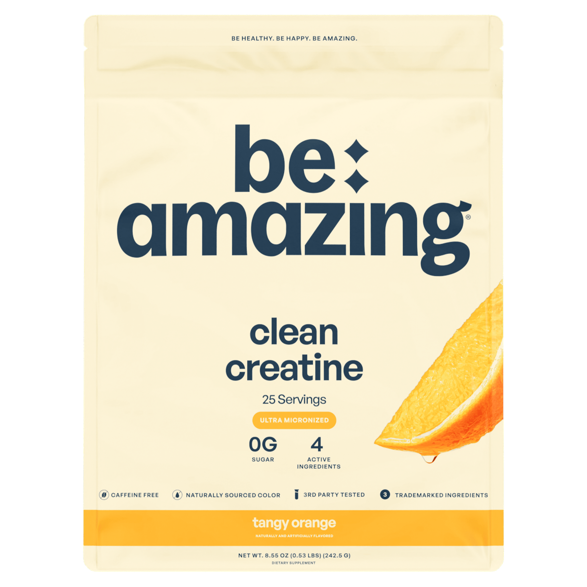 Be Amazing clean creatine supplement for muscle building and strength
