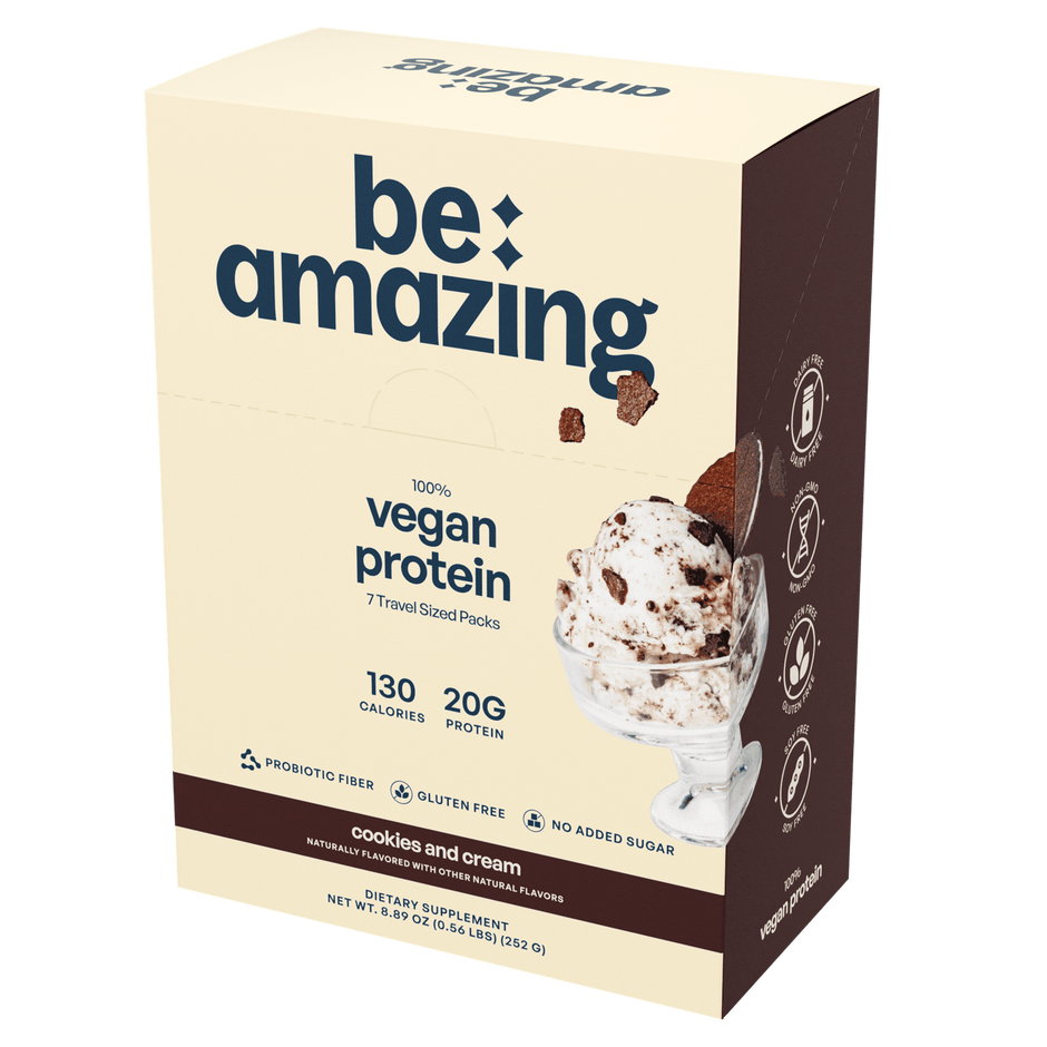 Be Amazing supplements | vegan protein, greens, pre workout